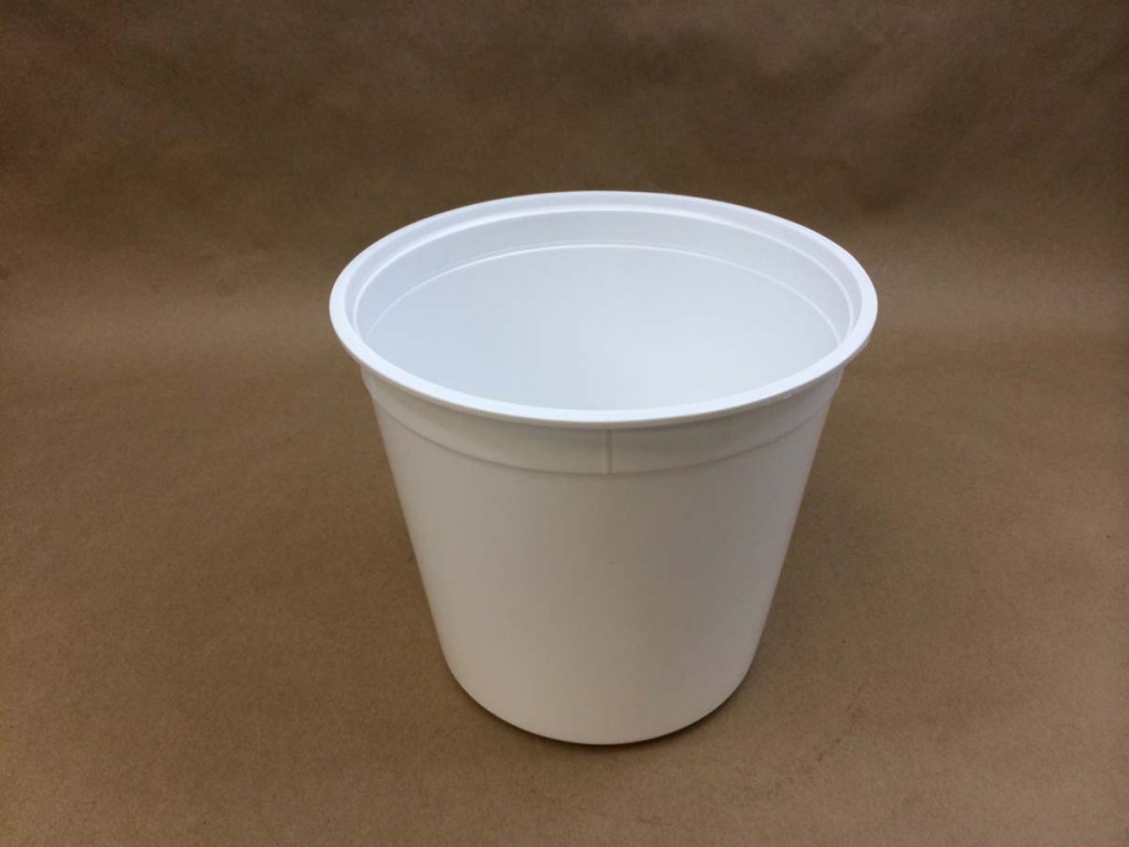 10lb (160oz) White Tub (PPC02L16801) | Yankee Containers: Drums, Pails ...