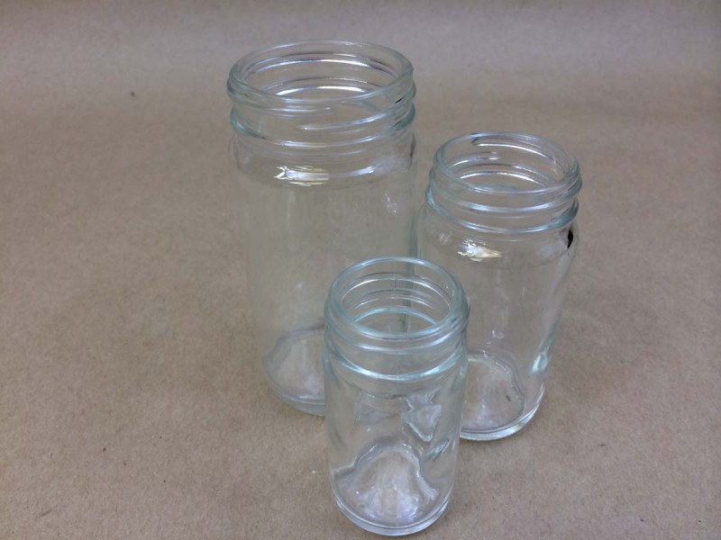 Clear Tall Glass Jars in Small Sizes | Yankee Containers: Drums, Pails ...