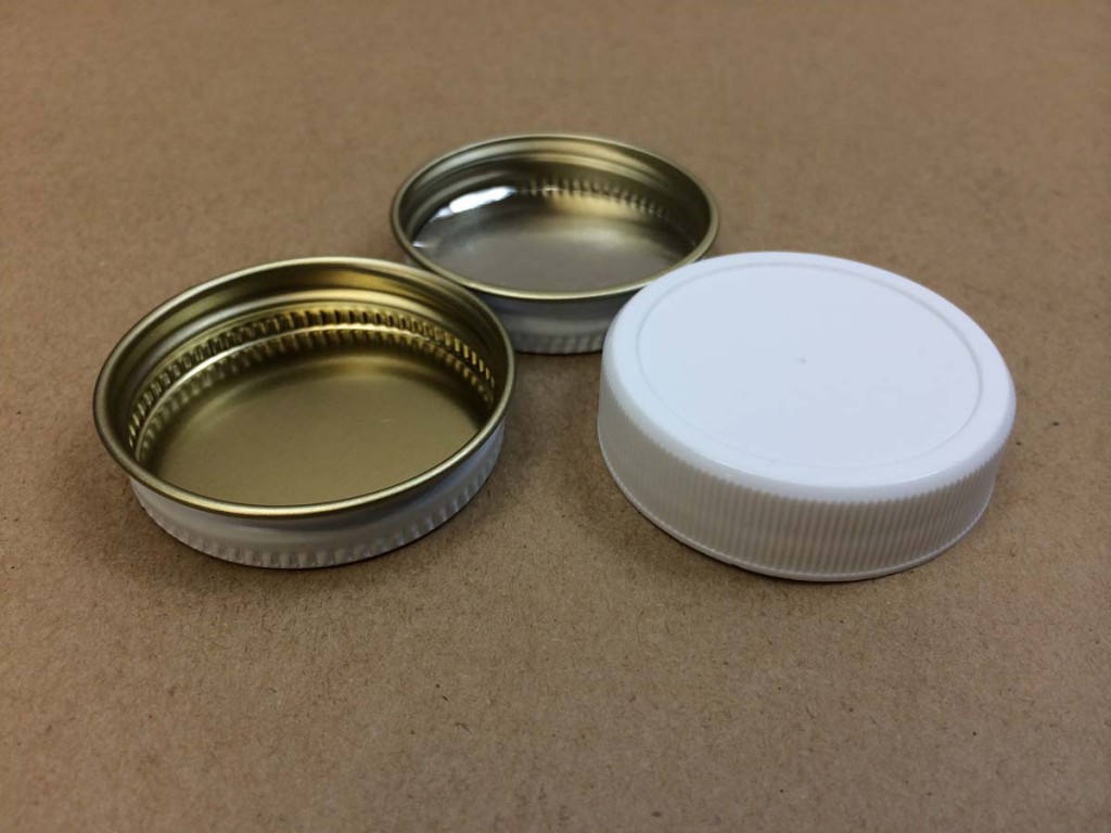 43mm plastic caps and metal caps for bottles jars and jugs | Yankee ...
