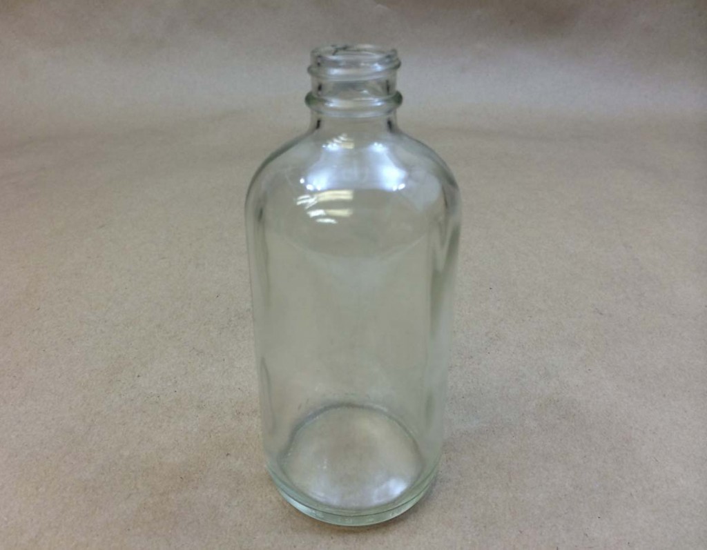 8 oz flint boston round glass bottle (OBA13060F96) | Yankee Containers ...