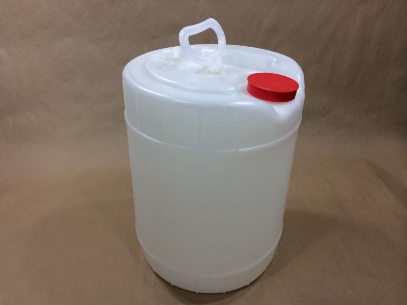 5 gallon natural round drum with vent hole (HED-WPB7543) Screw cap or ...