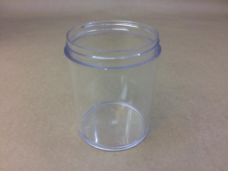 8oz 70mm Thickwall Clear Plastic Styrene Jar | Yankee Containers: Drums ...